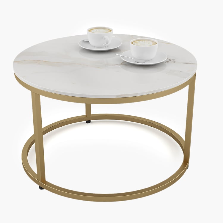 Buy Helios Lisa Ceramic Top Coffee Table - White from Helios by Home ...