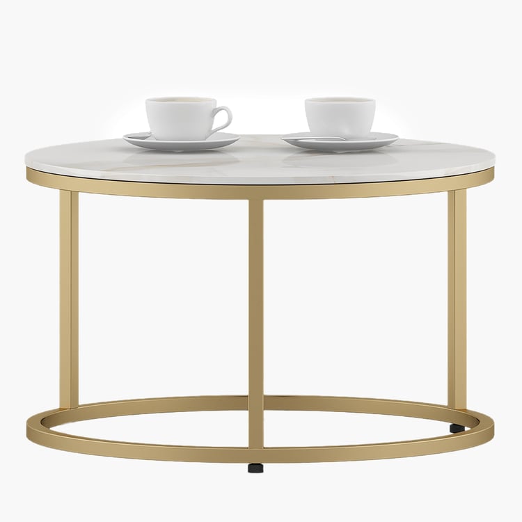 Buy Helios Lisa Ceramic Top Coffee Table - White from Helios by Home ...