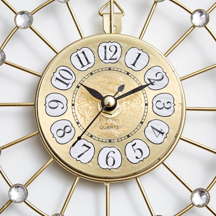 Buy Ananda Emore 3Pcs Decorative Mirrors and Wall Clock Set from Home ...