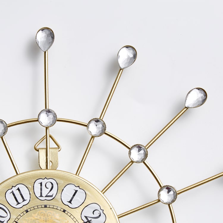 Buy Ananda Emore 3Pcs Decorative Mirrors and Wall Clock Set from Home ...