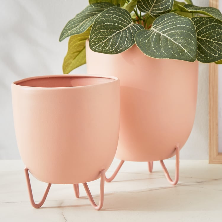 Buy Lets Garden Stout Metal Planter from Home Centre at just INR 199.0