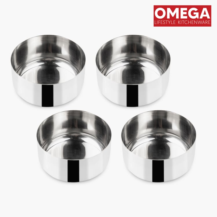 Buy OMEGA Set of 4 Stainless Steel Katori - 225ml from Omega at just ...