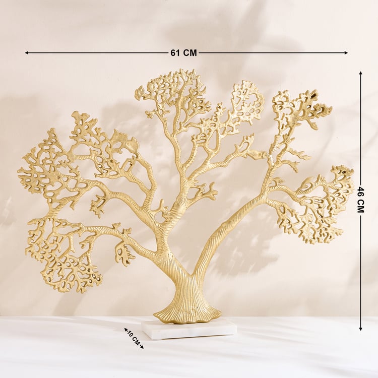 Buy Oro Aluminium Tree of Life Table Accent - Medium from Home Centre ...