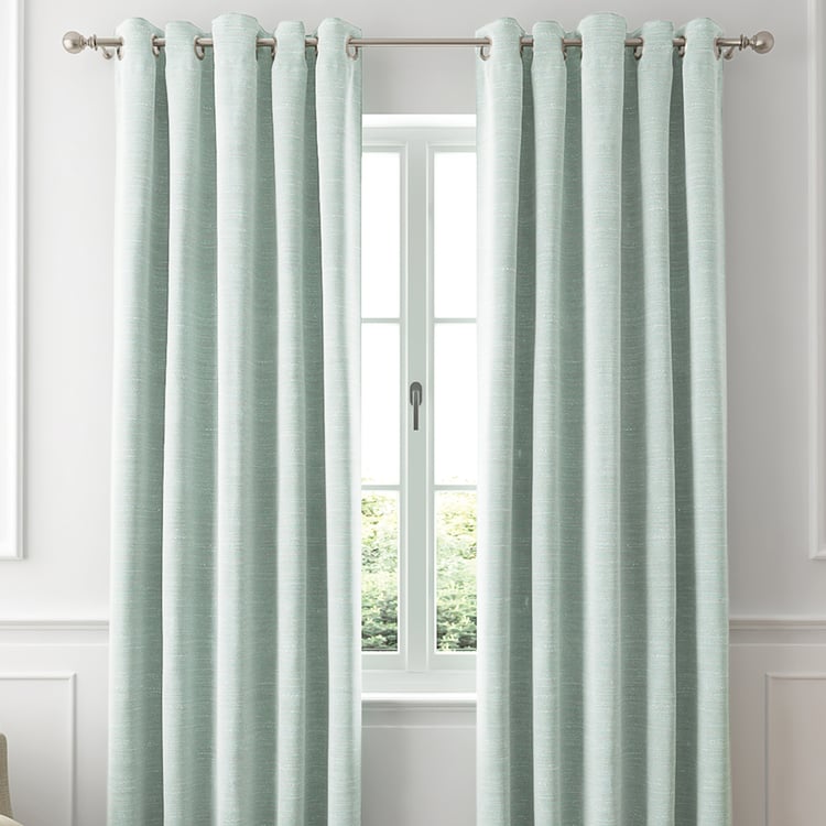Buy GM Treasure Set of 2 Woven Light Filtering Door Curtains - 6.9ft ...