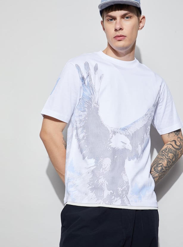 Buy FORCA Eagle Printed T-shirt from Forca at just INR 999.0