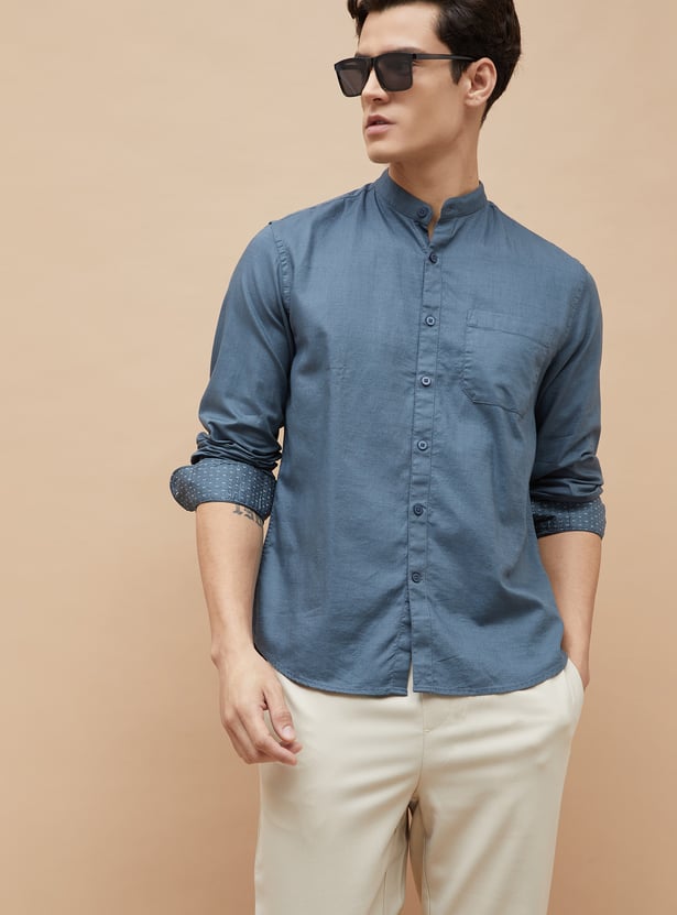 Buy CODE Solid Regular Fit Shirt from CODE at just INR 1499.0