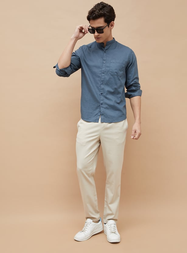 Buy CODE Solid Regular Fit Shirt from CODE at just INR 1499.0