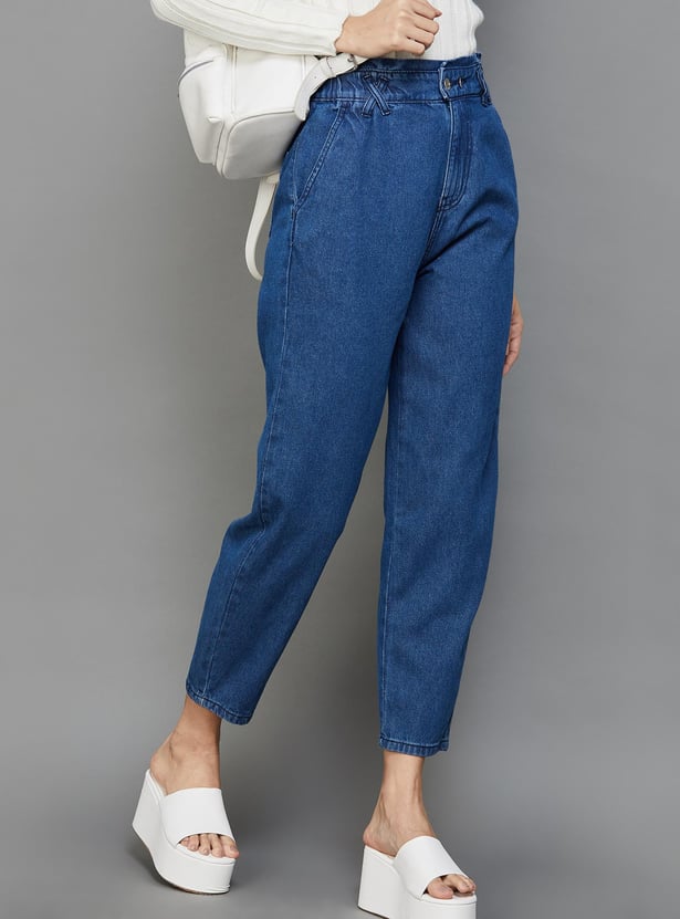 Buy GINGER Women Mid-Washed Relaxed Fit Jeans from Ginger at just INR ...