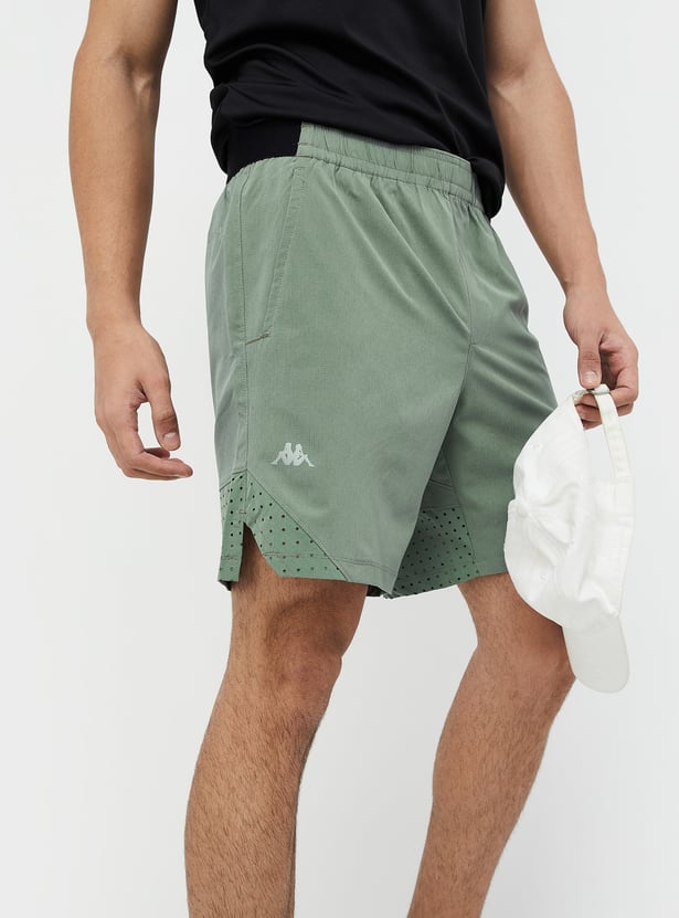 Buy KAPPA Men Solid Regular Fit Active Shorts from Kappa at just INR 1699.0