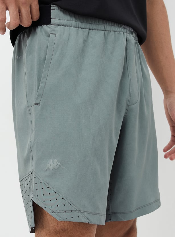 Buy KAPPA Men Solid Regular Fit Active Shorts from Kappa at just INR 1699.0