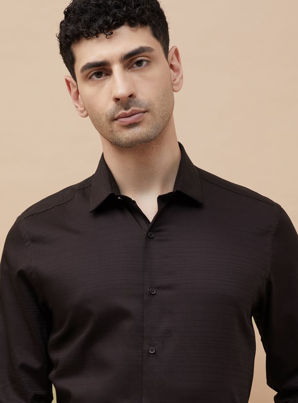 Buy CODE Men Striped Slim Fit Formal Shirt from CODE at just INR 1699.0