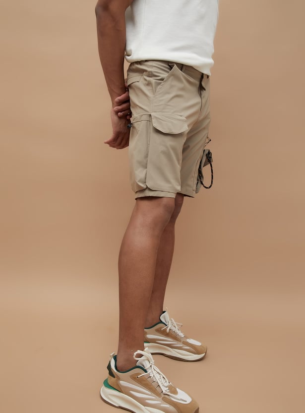 Buy BOSSINI Textured Cargo Shorts with Sling Bag from Bossini at just ...