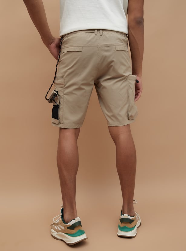 Buy BOSSINI Textured Cargo Shorts with Sling Bag from Bossini at just ...