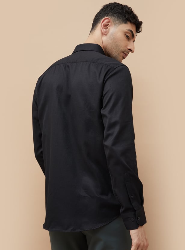 Buy CODE Men Solid Regular Fit Formal Shirt from CODE at just INR 799.0