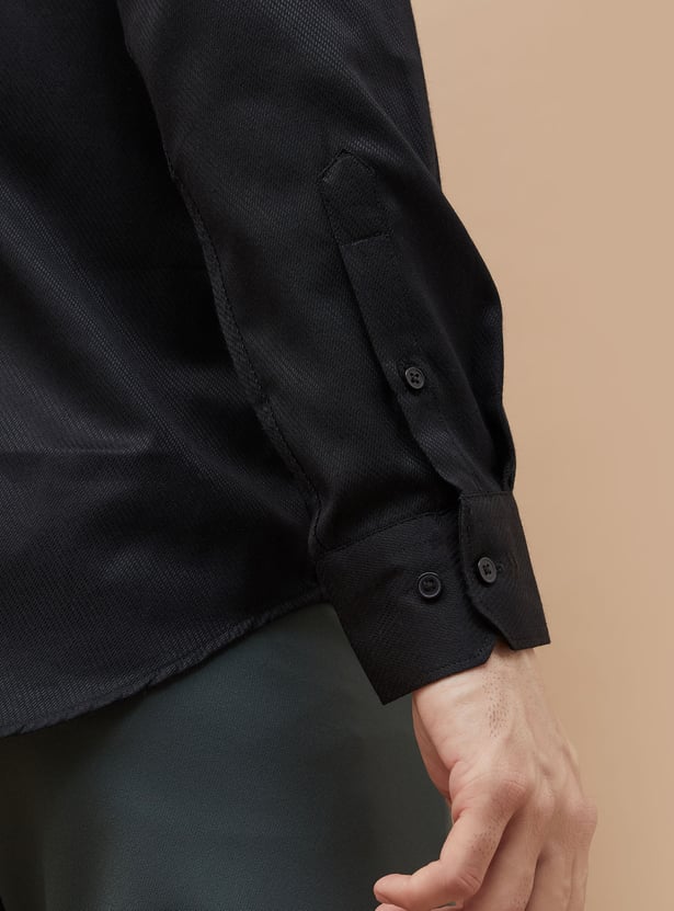 Buy CODE Men Solid Regular Fit Formal Shirt from CODE at just INR 799.0