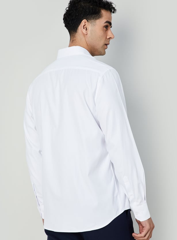 Buy CODE Men Solid Regular Fit Formal Shirt from CODE at just INR 799.0