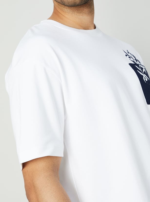 Buy CODE UNWIND Men Graphic Printed Regular Fit T-shirt from Code ...