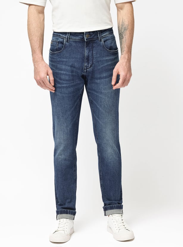 Buy RARE RABBIT Men Washed Slim Tapered Jeans from Rare Rabbit at just ...