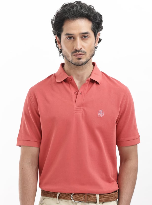 Buy RARE RABBIT Men Solid Polo T-shirt from Rare Rabbit at just INR 2799.0