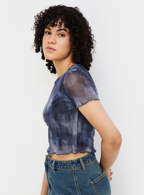 Buy GINGER Women Tie Dye Crop Top from Ginger at just INR 1299.0