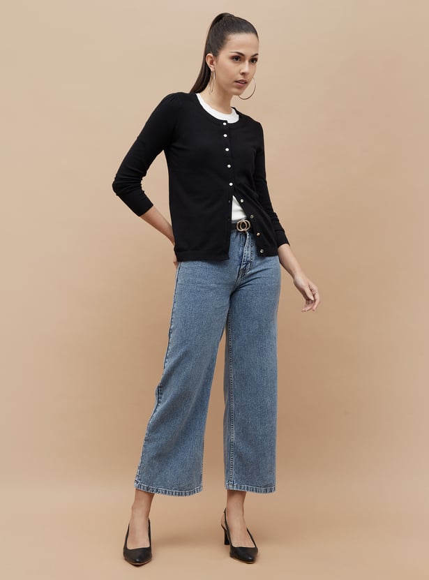 Buy CODE CLASSIC Knitted Cardigan from Code Classic at just INR 999.0