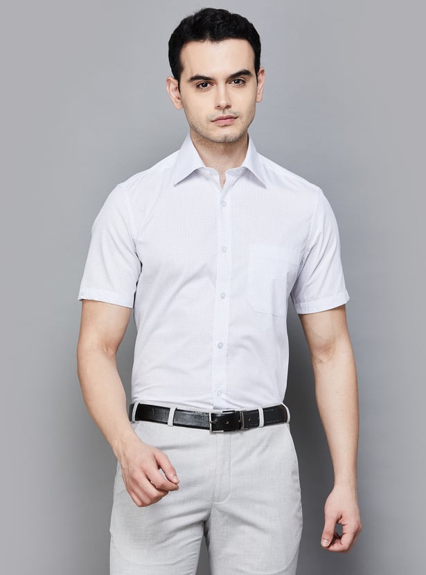 Buy LOUIS PHILIPPE Men Checked Regular Fit Formal Shirt from Louis ...
