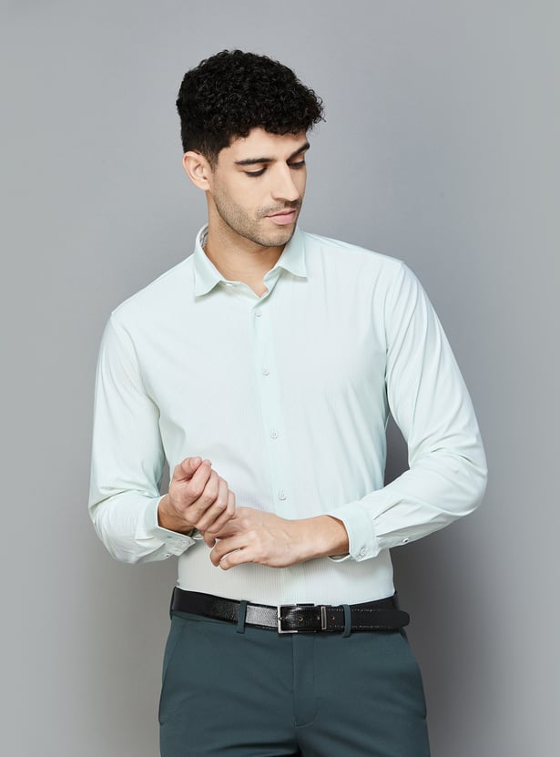 Buy LOUIS PHILIPPE Men Striped Super Slim Formal Shirt from Louis ...