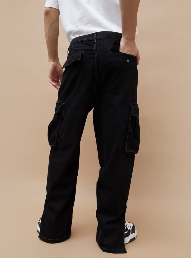 Buy BOSSINI Solid Cargo Jeans from Bossini at just INR 2699.0