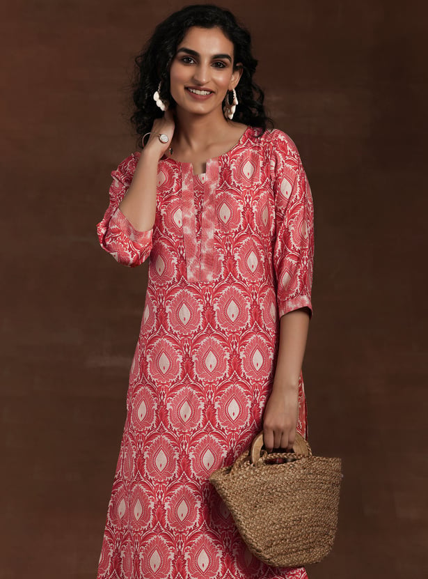 Buy LIBAS Women Printed Straight Kurta Set from Libas at just INR 2999.0