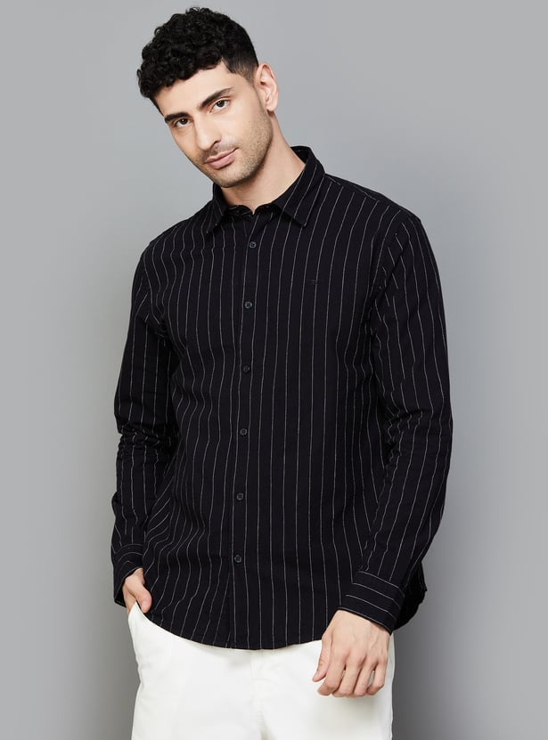 Buy FLYING MACHINE Men Striped Regular Fit Shirt from Flying Machine at ...