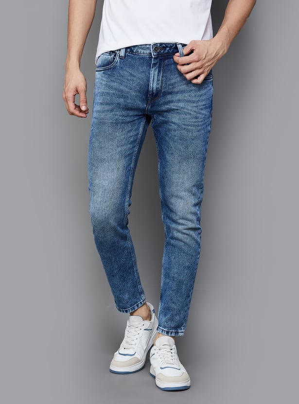 Buy VOI JEANS Stonewashed Skinny Fit Cropped Jeans from VOI Jeans at ...