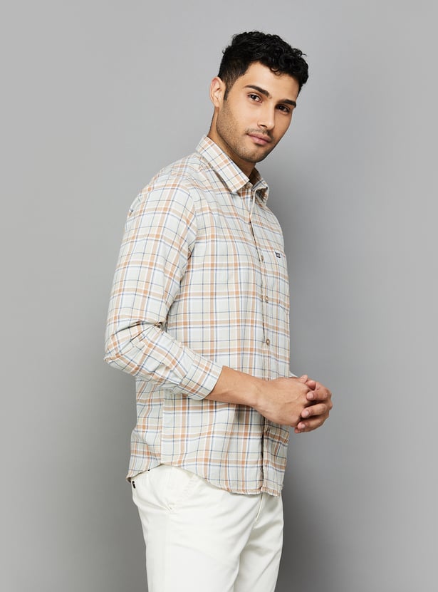 Buy ARROW SPORT Men Checked Slim Fit Casual Shirt from Arrow Sport at ...