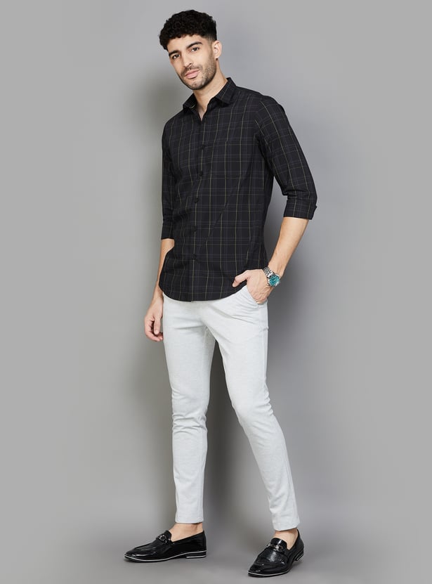 Buy ALLEN SOLLY Men Checked Slim Fit Casual Shirt from Allen Solly at ...