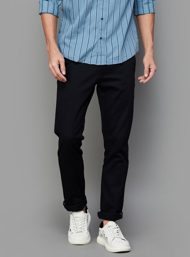 Buy ARROW SPORT Solid Slim Straight Casual Trouser from Arrow Sport at ...