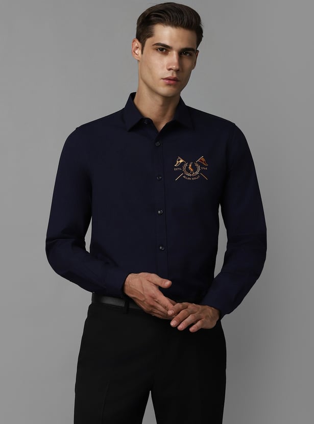 Buy LOUIS PHILIPPE Brand Logo Slim Fit Formal Shirt from Allen Solly at ...