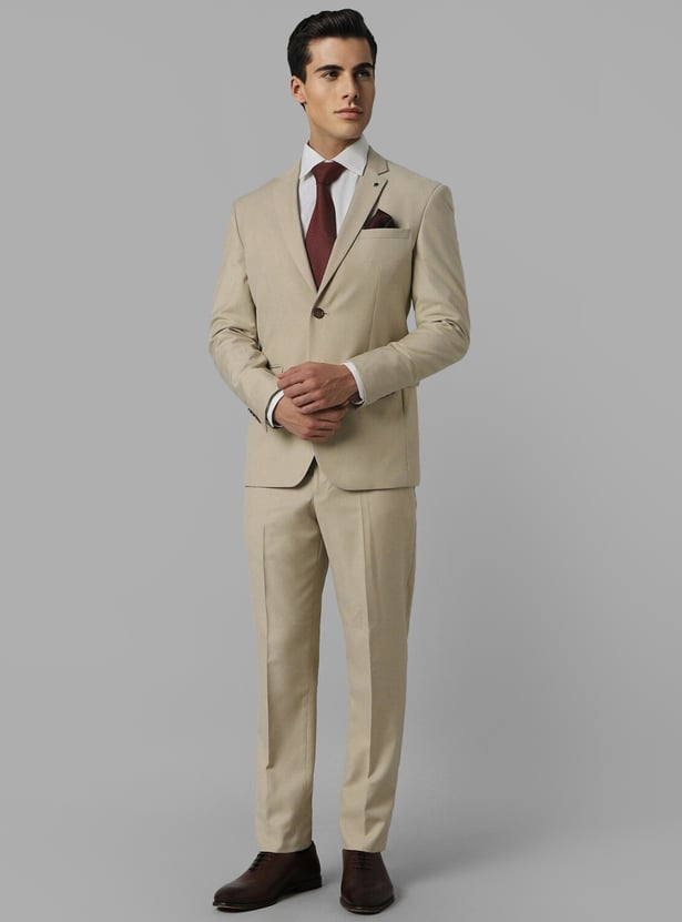 Buy LOUIS PHILIPPE Solid Slim Fit Formal Two Piece Suit from Louis ...