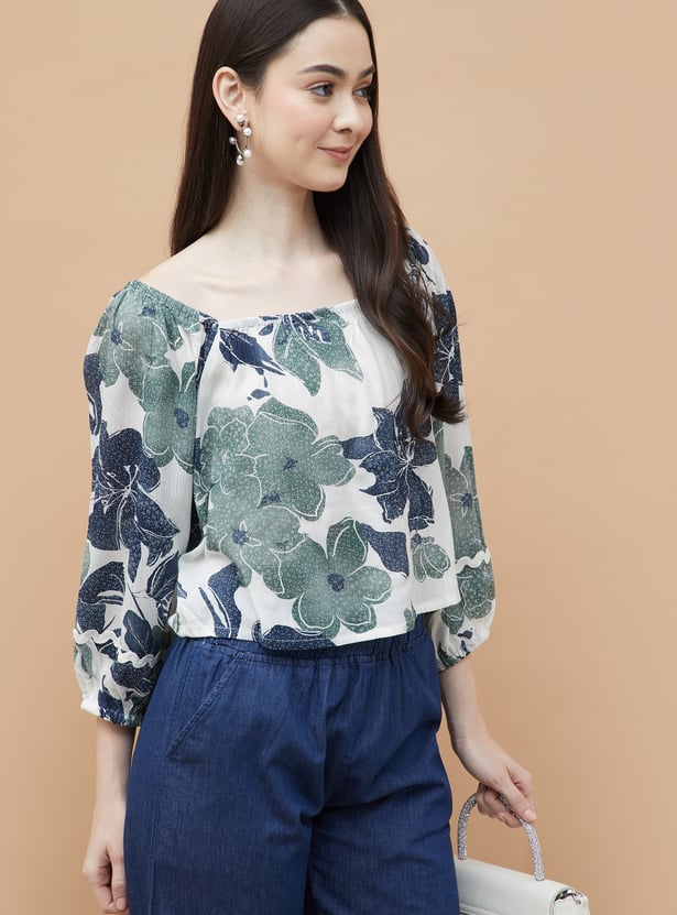 Buy COLOUR ME Floral Printed Top from Colour Me by Melange at just INR ...