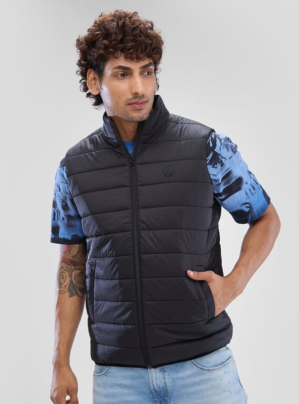 Buy SPYKAR Zip Through Quilted Jacket from Spykar at just INR 3999.0