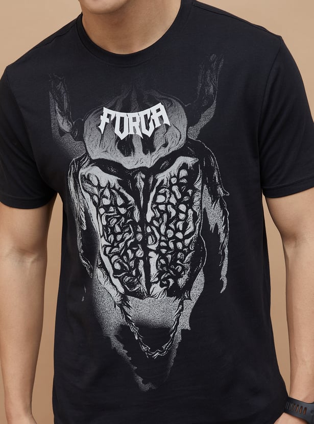 Buy FORCA Graphic Print T-shirt from Forca at just INR 499.0