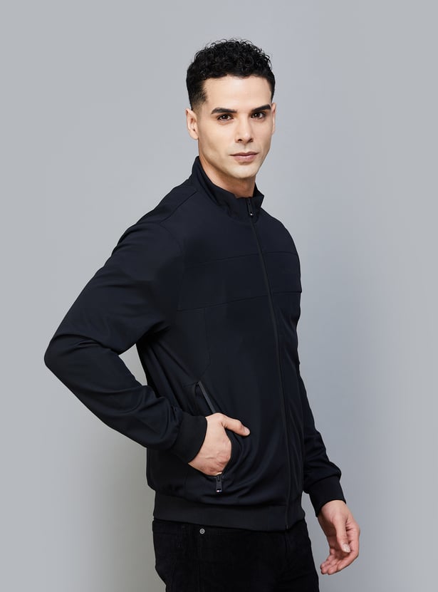 Buy U.S. POLO ASSN. Solid Zip Through Jacket from U.S. POLO ASSN. at just INR 6320.0