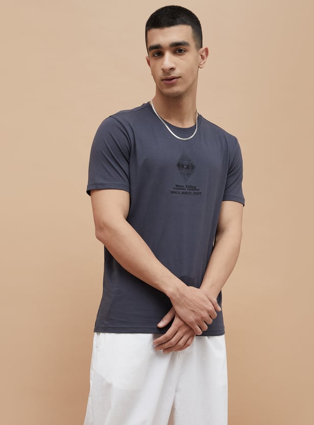 Buy FORCA Embroidered T-shirt from Forca at just INR 499.0