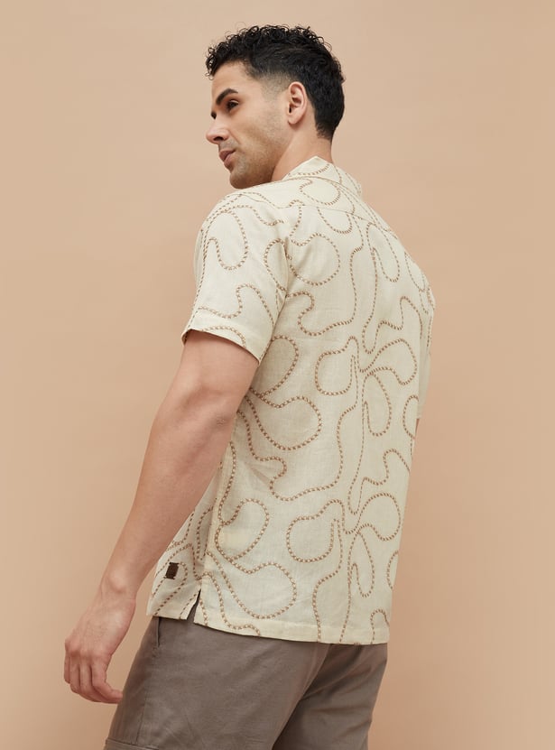 Buy CODE UNWIND Embroidered Regular Fit Shirt from Code Unwind at just ...