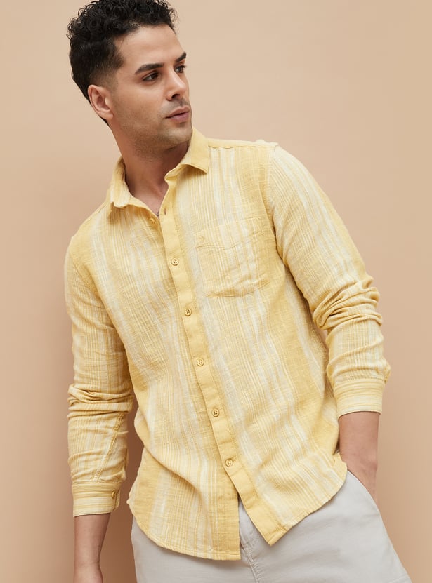 Buy CODE Striped Regular Fit Shirt from CODE at just INR 1499.0
