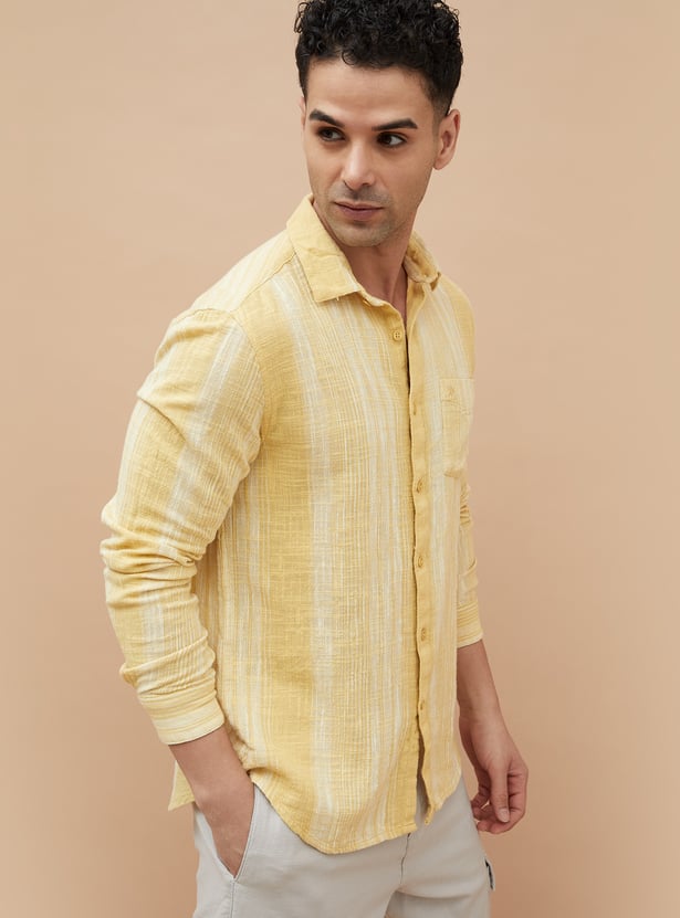 Buy CODE Striped Regular Fit Shirt from CODE at just INR 1499.0