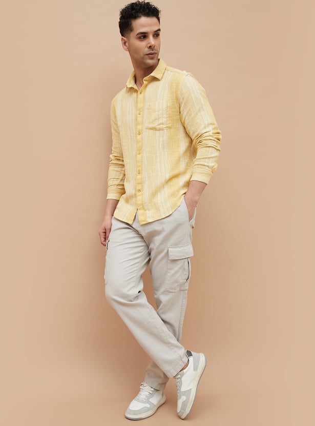 Buy CODE Striped Regular Fit Shirt from CODE at just INR 1499.0