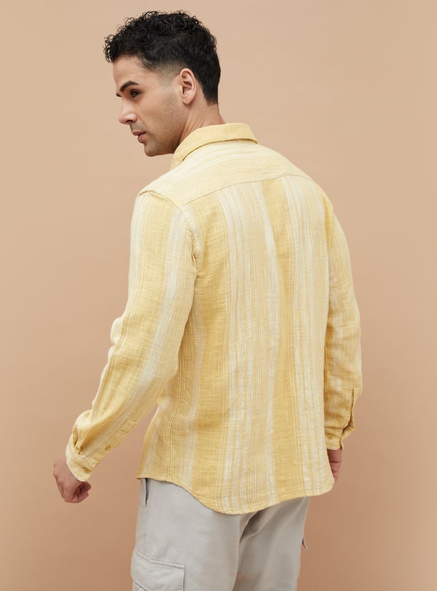 Buy CODE Striped Regular Fit Shirt from CODE at just INR 1499.0