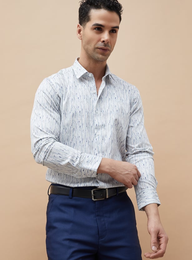 Buy CODE Printed Slim Fit Formal Shirt from CODE at just INR 1699.0