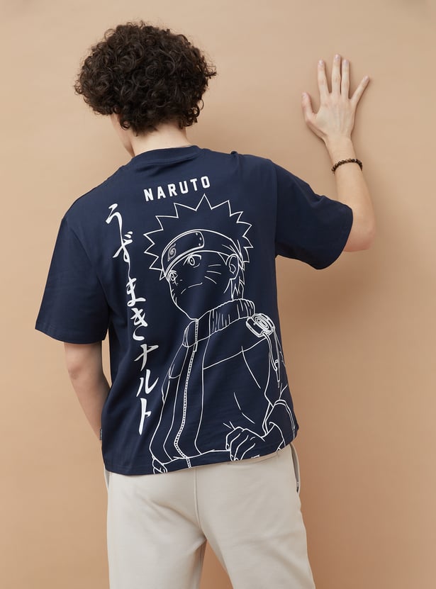 Buy FAME FOREVER Back Naruto Print T-shirt from Fame Forever at just ...