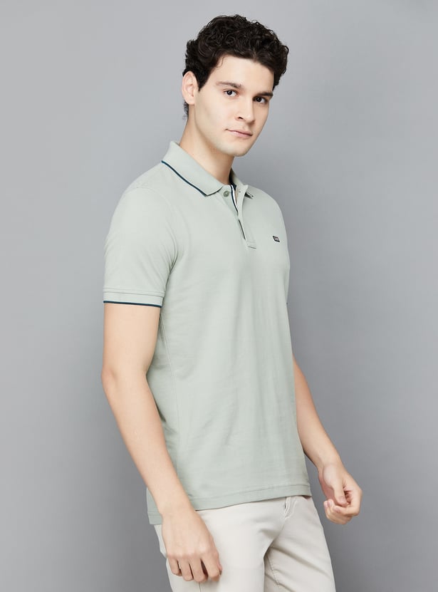 Buy ARROW SPORT Solid Polo T-shirt from Arrow Sport at just INR 1499.0