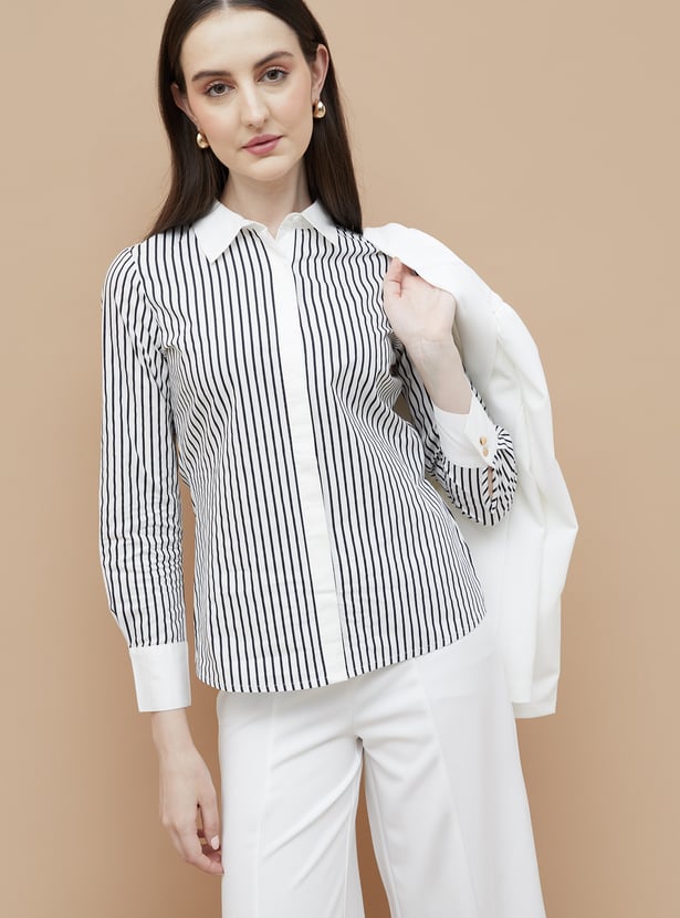 Buy CODE CLASSIC Striped Shirt from Code Classic at just INR 1499.0